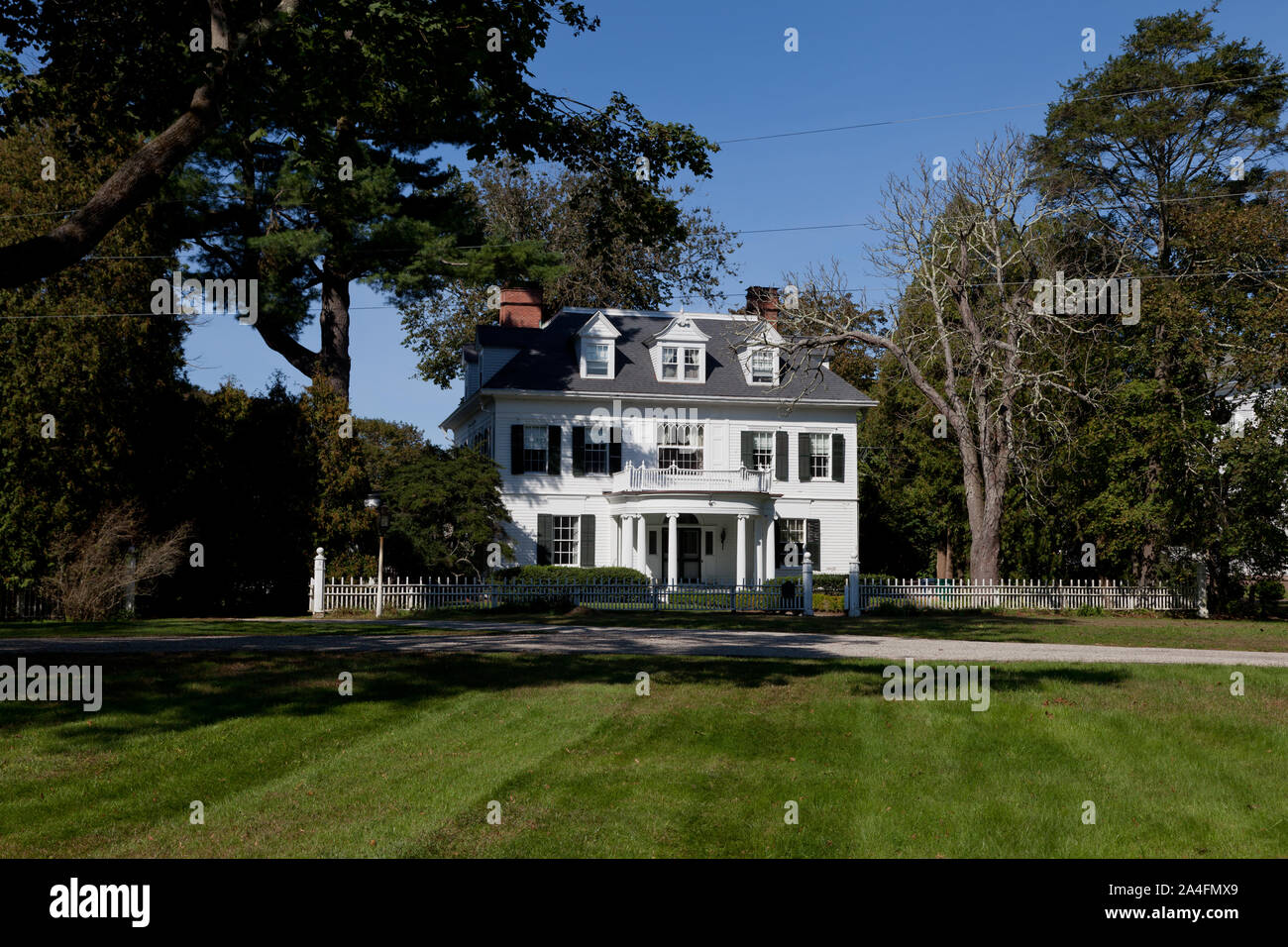 Town green, Old Lyme, Connecticut Stock Photo - Alamy