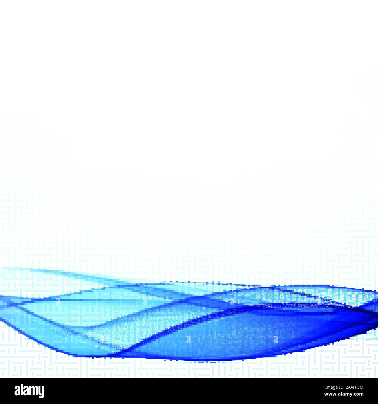 Abstract vector background, blue waved lines for brochure, website ...