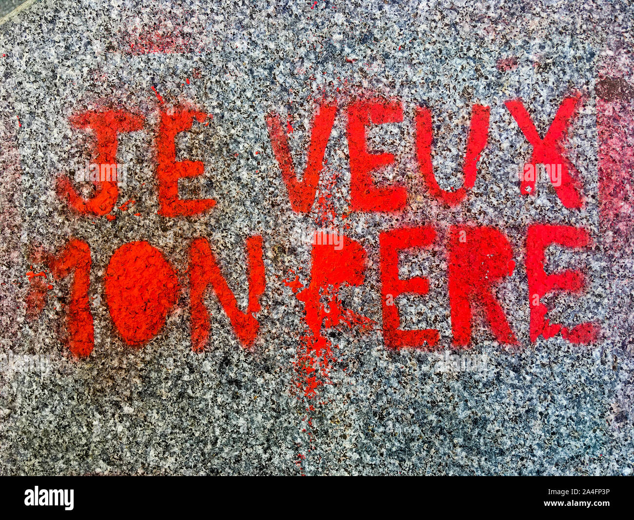 Anti-PMA & GPA slogan, Lyon, France Stock Photo - Alamy