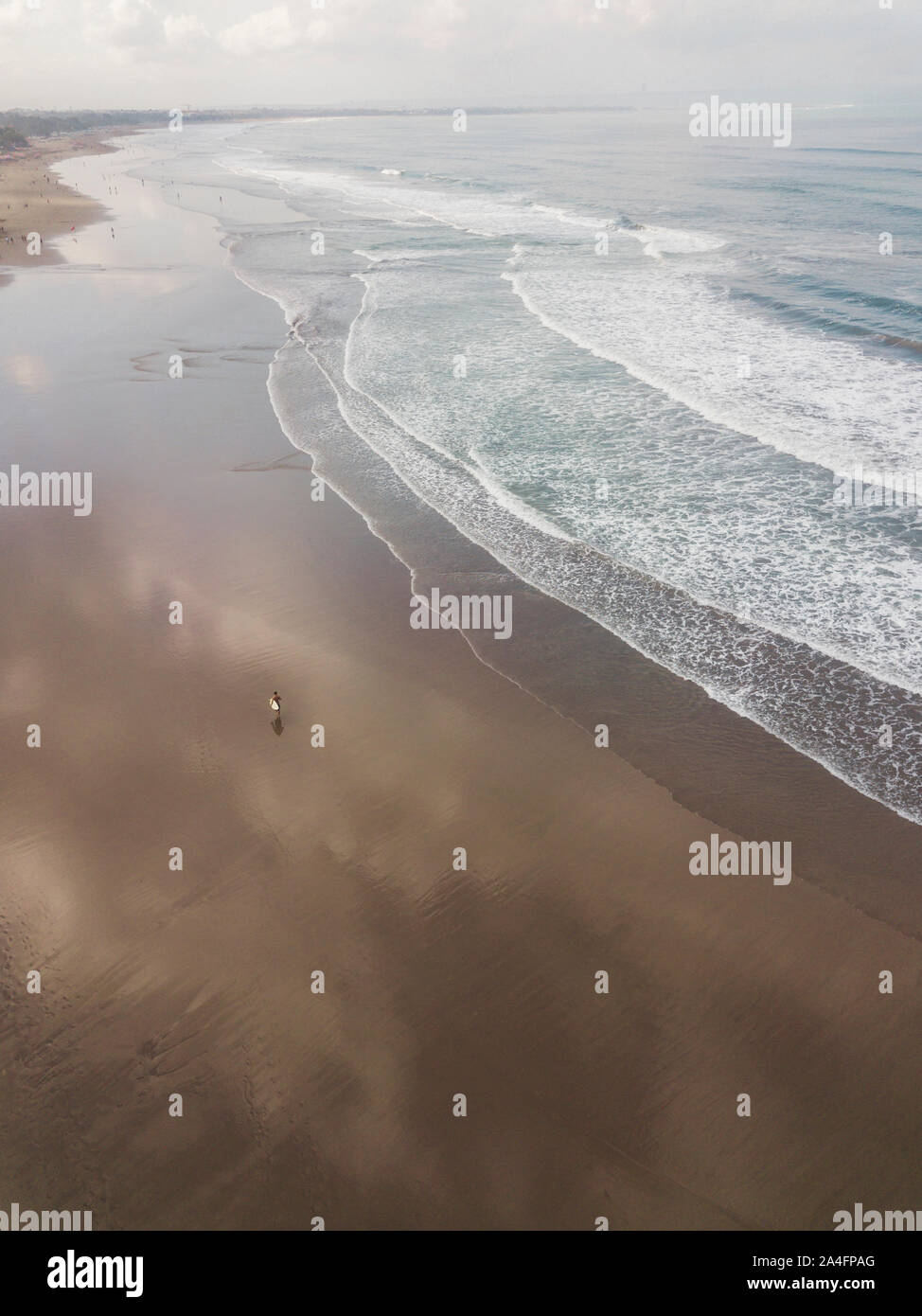 Aerial view of surfer Stock Photo - Alamy