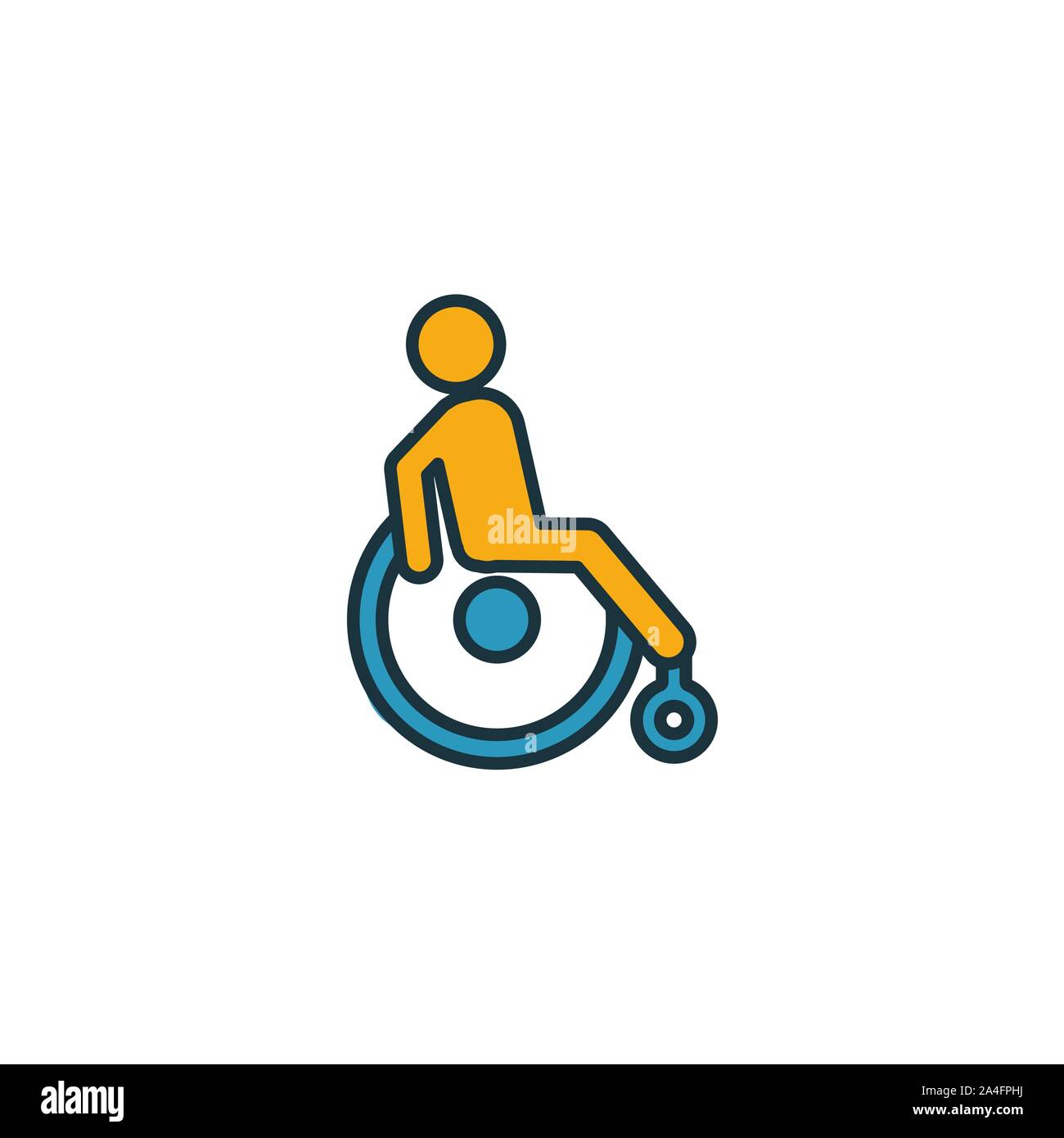 Disabled Accessibility outline icon. Thin style design from city ...
