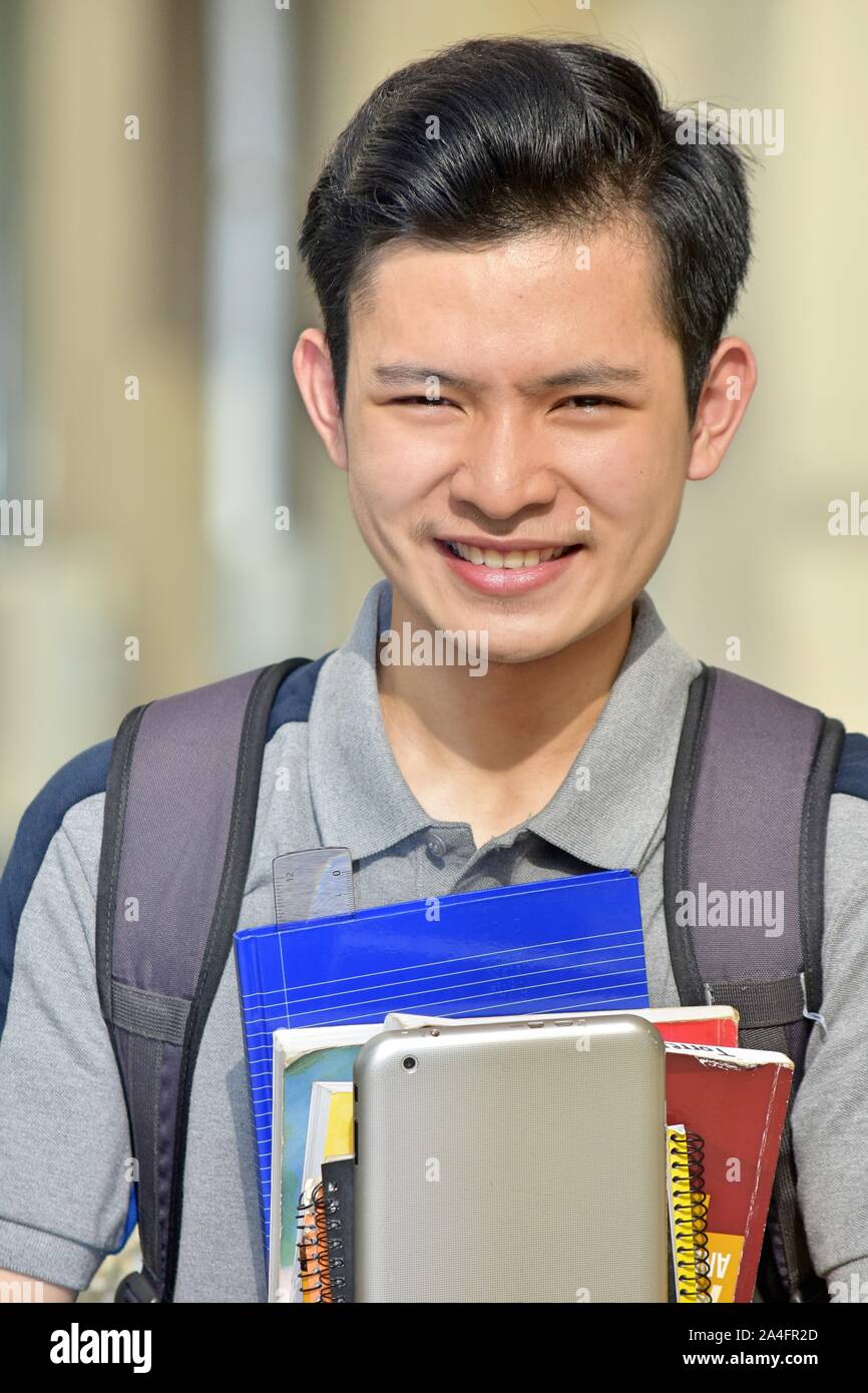 Smiling Filipino Male Student Stock Photo - Alamy