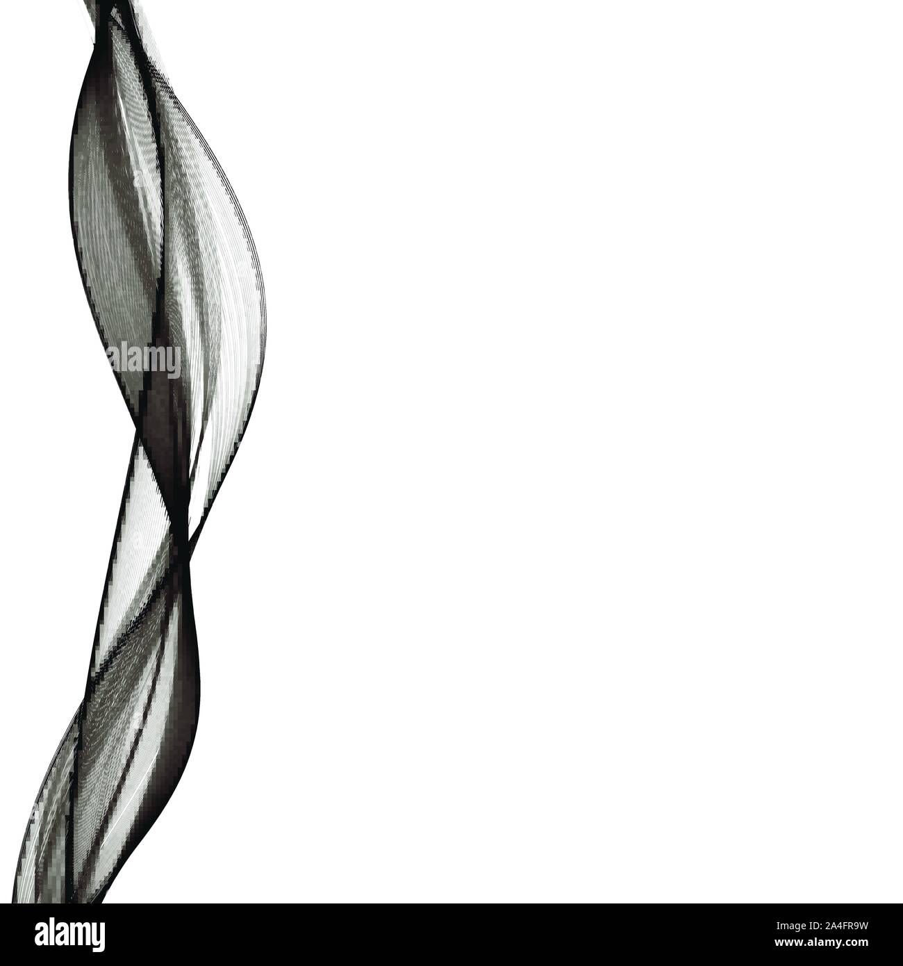 Abstract smooth gray wave vector. Curve flow grey motion illustration ...
