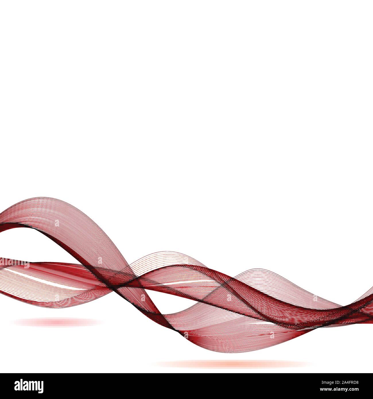 Abstract red energy waves Cut Out Stock Images & Pictures - Alamy