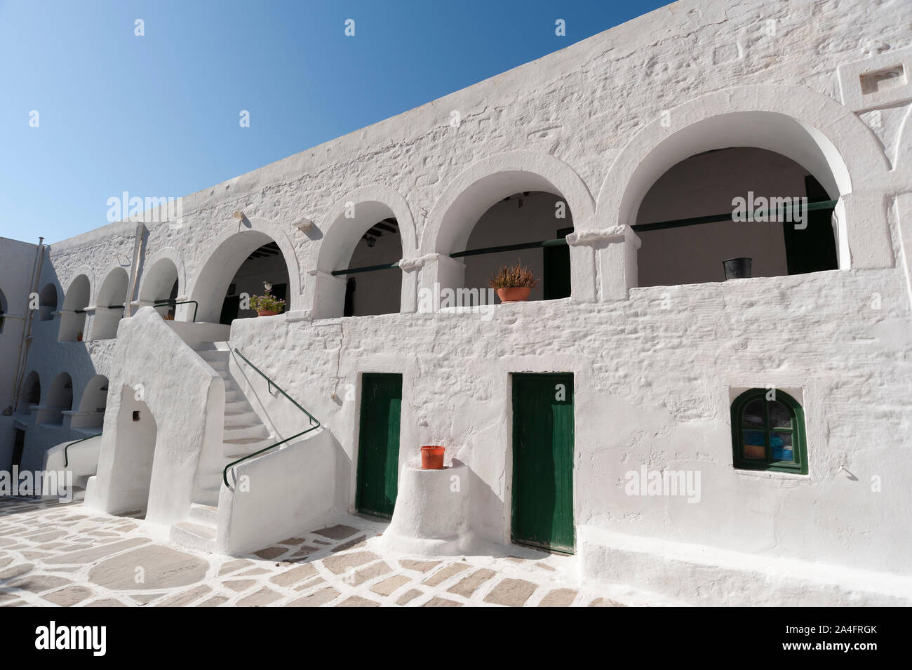 Monastery of the Panayia Longobarda, Panayia village, Paros island ...