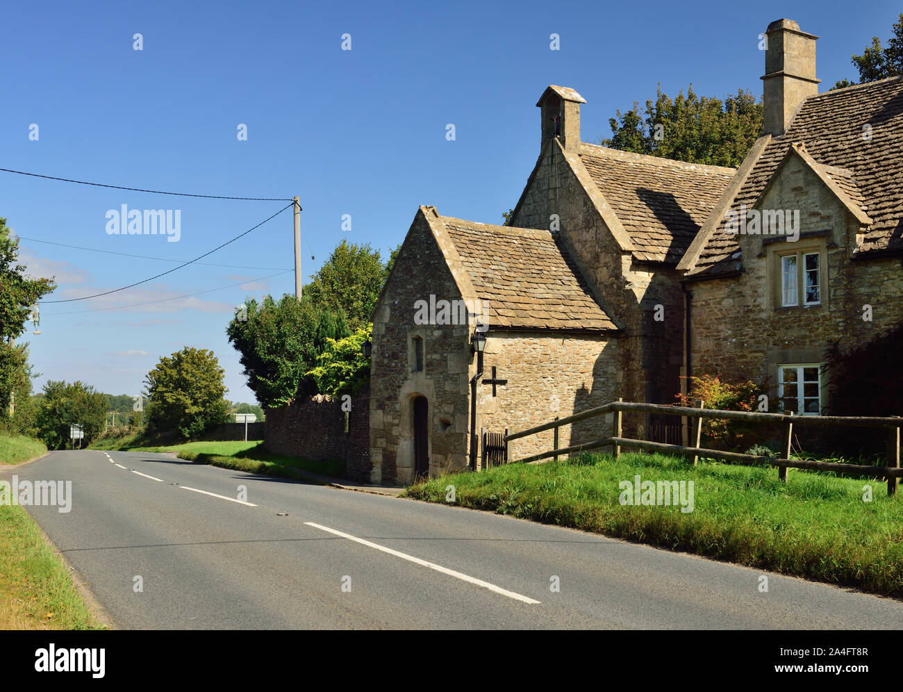 Chapel Plaister, an Anglican chapel beside the B3109 road near Box ...