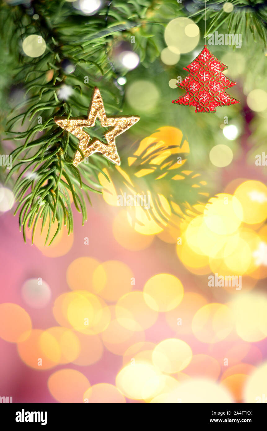 Star Christmas Decoration Background Red Christmas Photography
