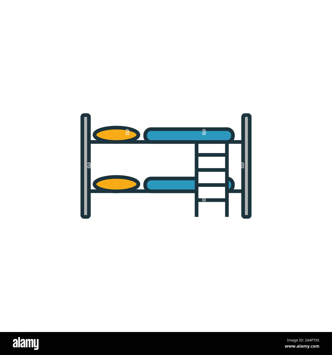 Hostel outline icon. Thin style design from city elements icons ... Hostel outline icon. Thin style design from city elements icons ...