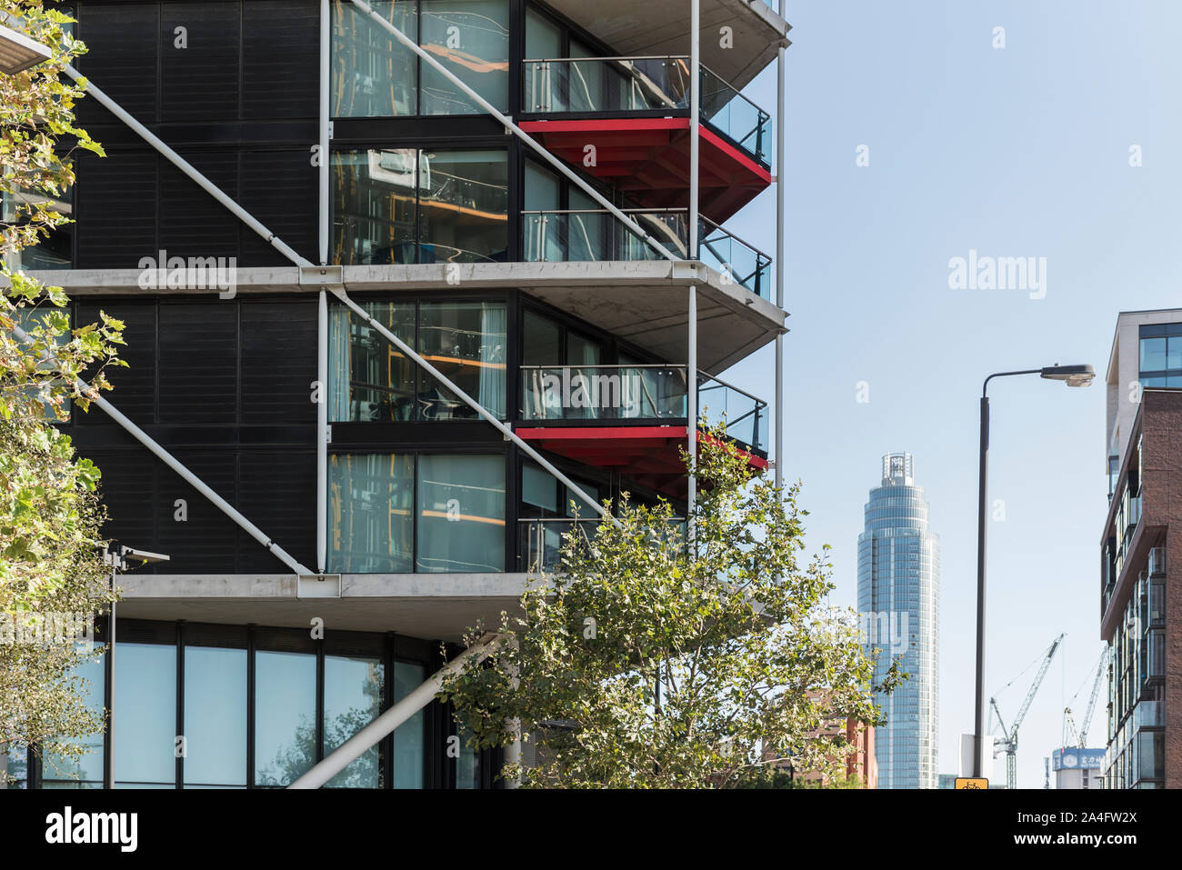 Flats at Nine Elms, London Stock Photo - Alamy