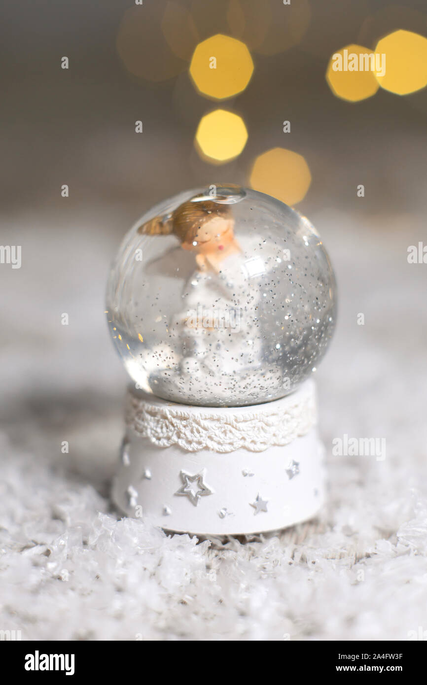 Snowstorm globe ornament christmas decoration hi-res stock photography ...