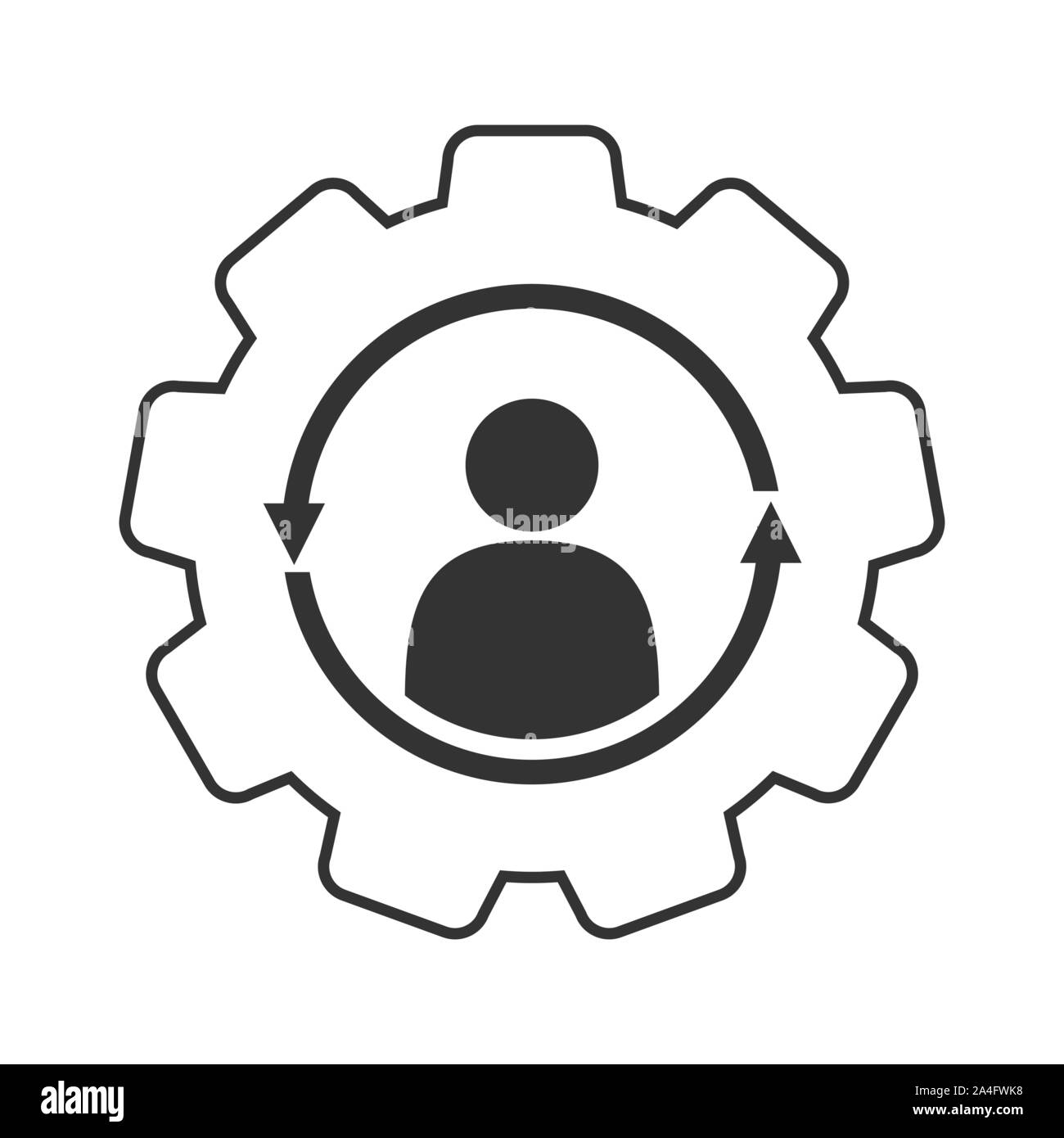 Simple icon. Technical customer support for the design and decoration ...