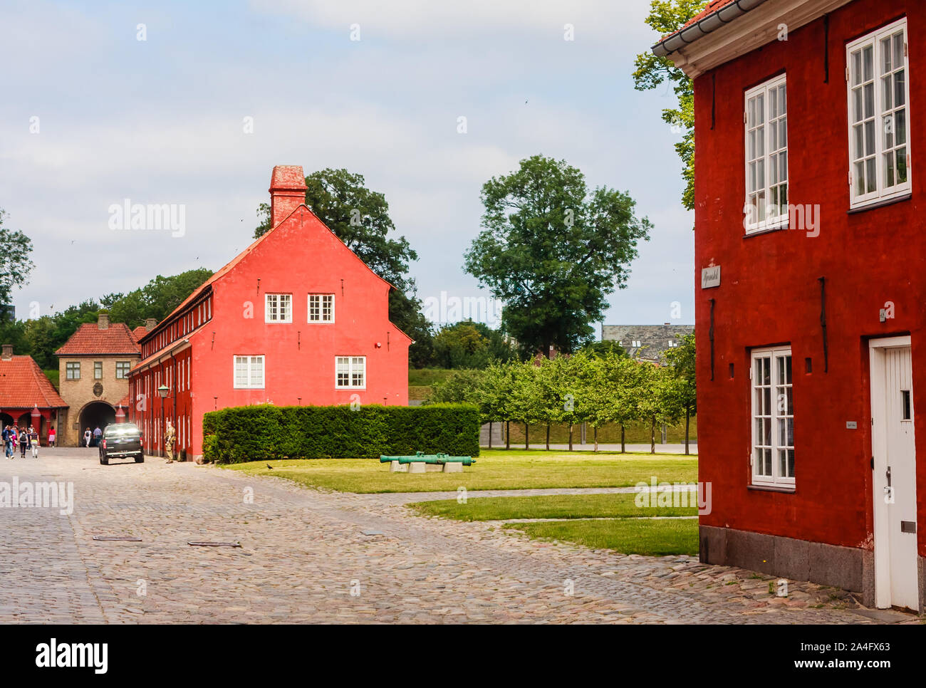 Army barracks in the Kastellet (Citadel), Copenhagen, Denmark Stock ...