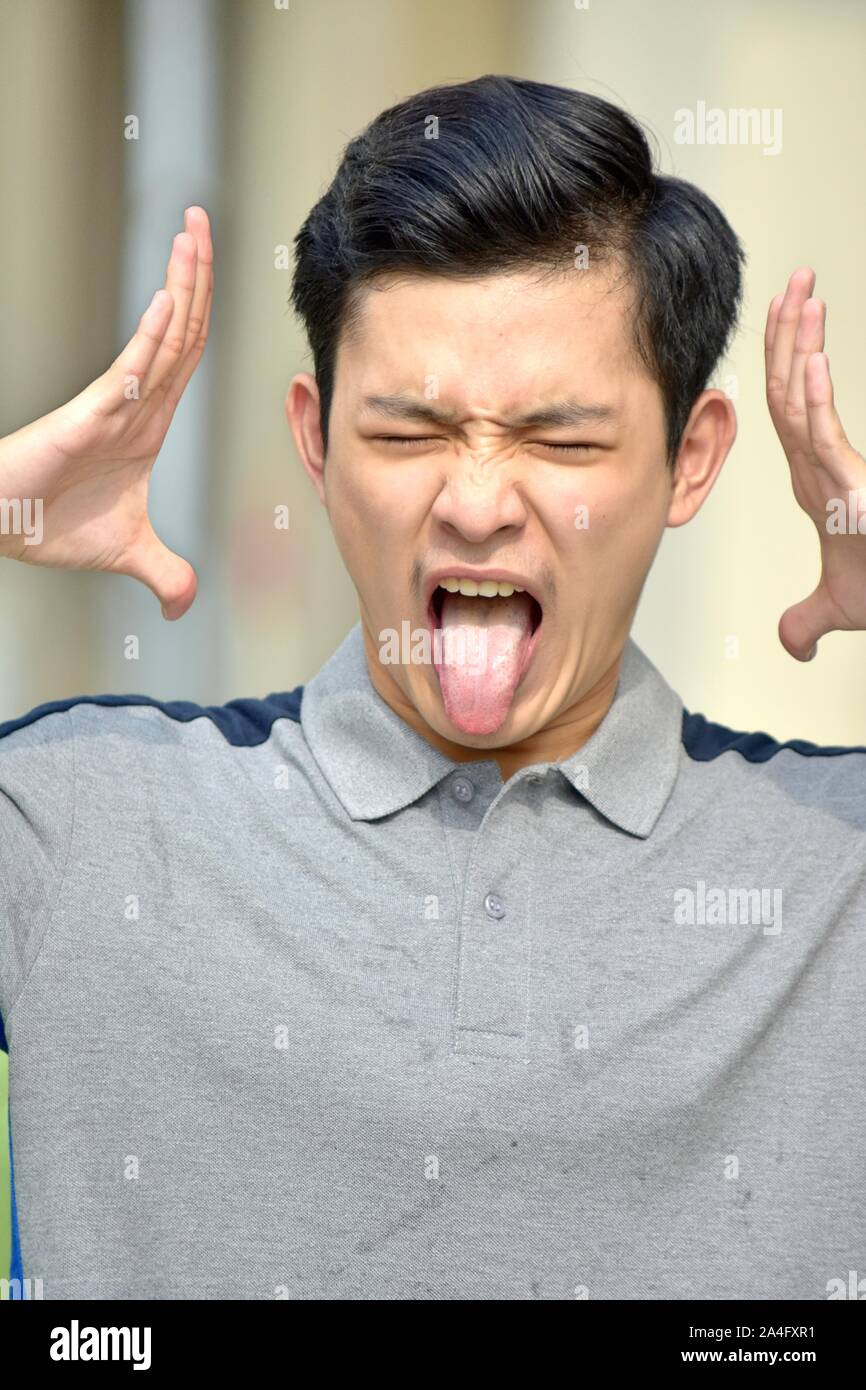 Fun Asian Person Stock Photo - Alamy