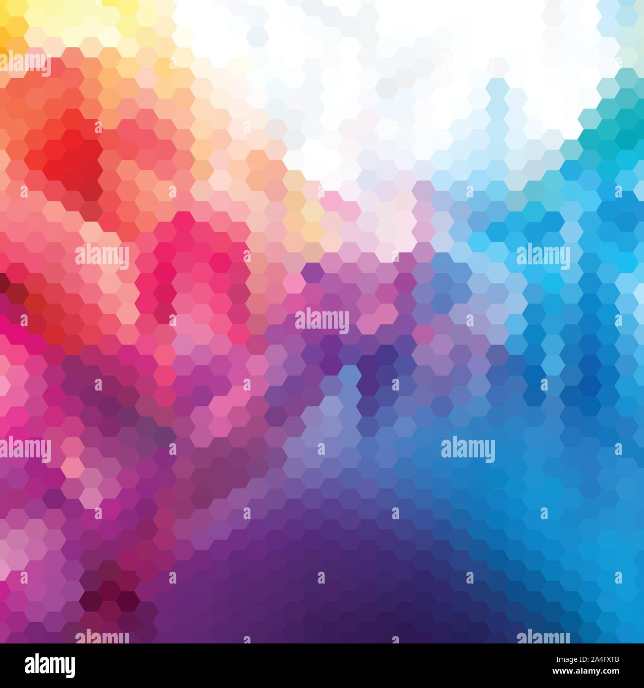 Bright Colored Hexagonal Honeycomb Abstract Background - Vector Stock ...