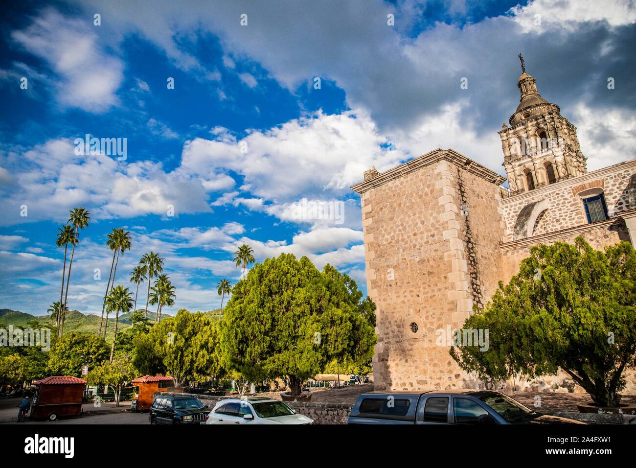 Alamos Sonora Mexico, Magical Town. Church of the Purísima Concepción ...