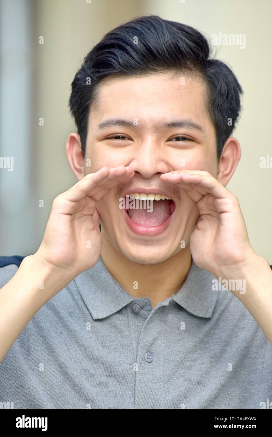 Boy shouting hi-res stock photography and images - Alamy