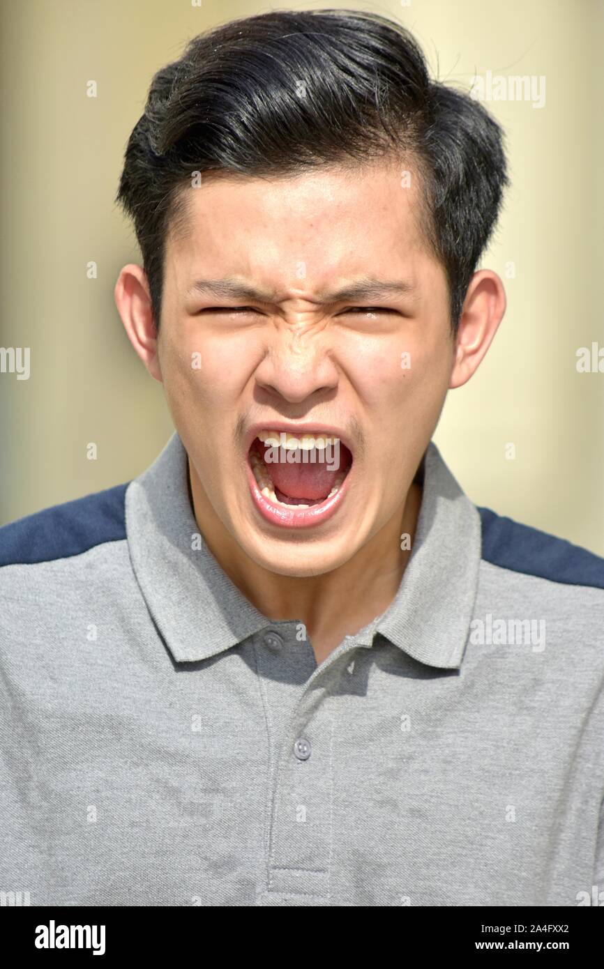 Boy shouting hi-res stock photography and images - Alamy