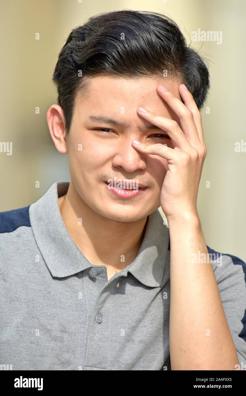 Worrisome Good Looking Diverse Teenager Boy Stock Photo - Alamy Worrisome Good Looking Diverse Teenager Boy Stock Photo - Alamy