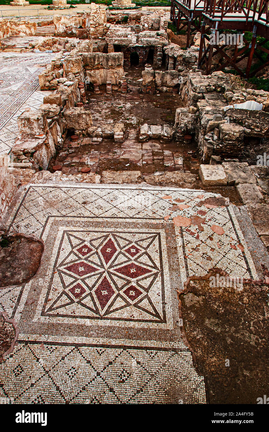 Cyprus, Paphos (Pafos), Villa of Theseus, 3-6th cent ad Stock Photo - Alamy