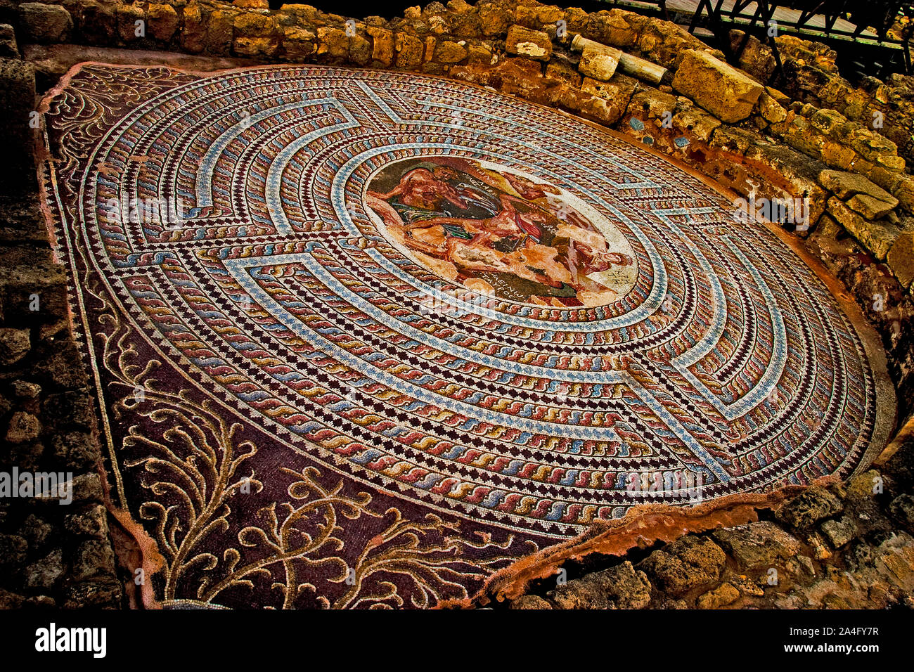 Cyprus, Paphos (Pafos), Villa of Theseus, 3-6th cent ad Stock Photo - Alamy