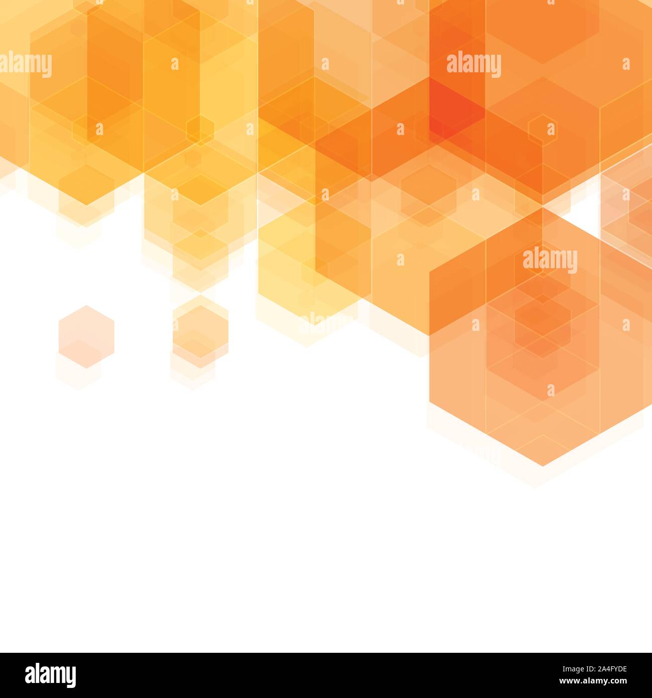 abstract hexagon background orange . vector illustration Stock Vector ...