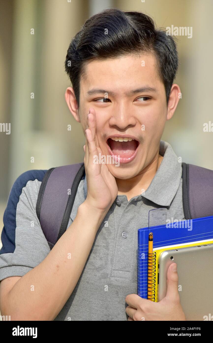 Boy Student Talking Stock Photo - Alamy