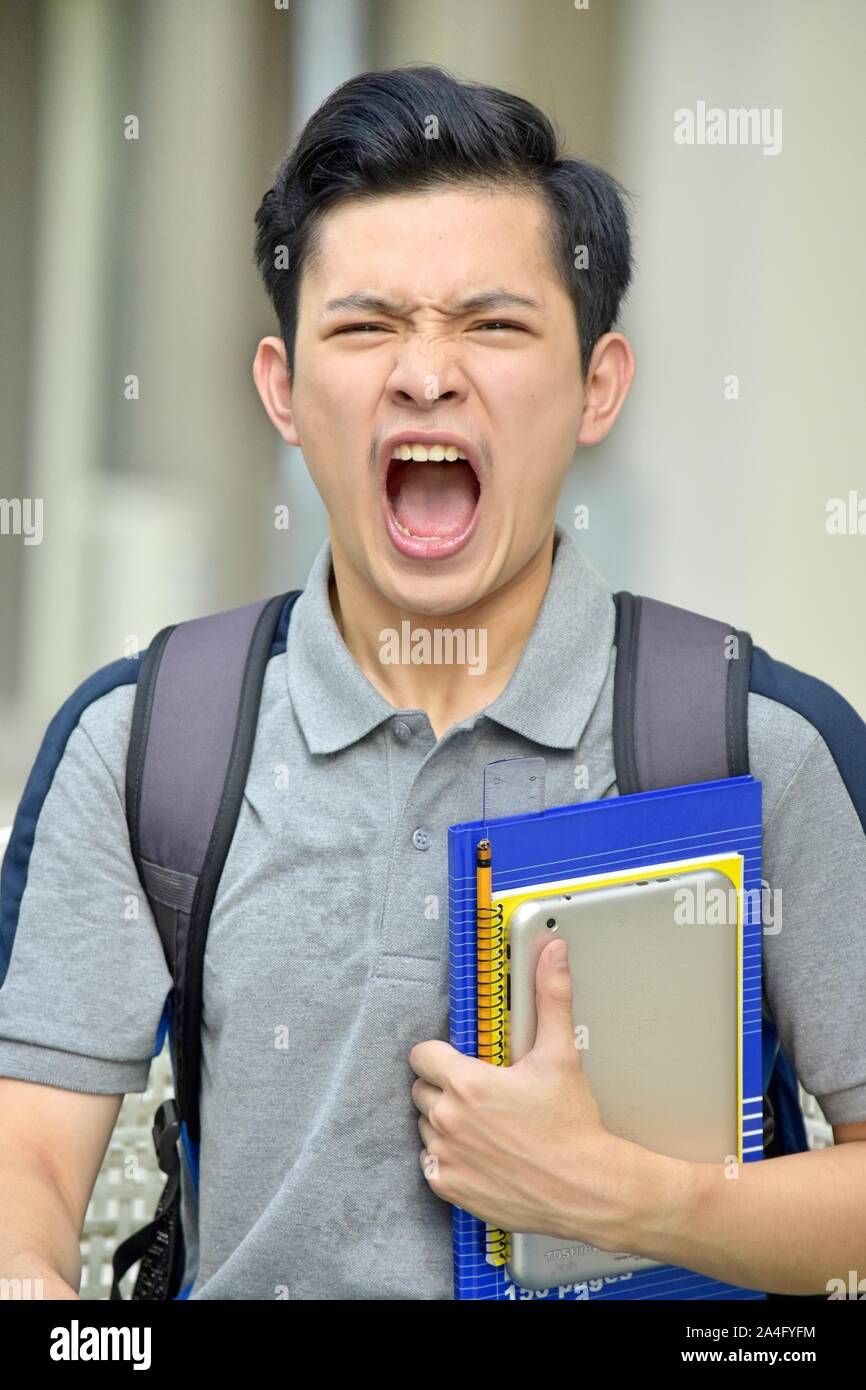 Distraught male student hi-res stock photography and images - Alamy