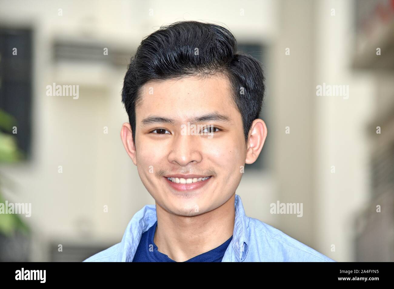 Smiling Handsome Filipino Male Stock Photo - Alamy