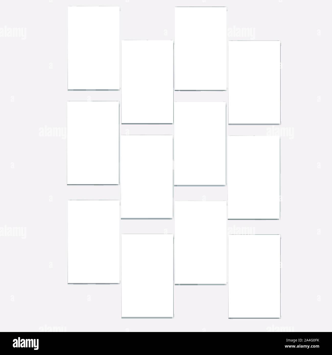 Templates collage frames for photo or illustration. Montage photo frame ...