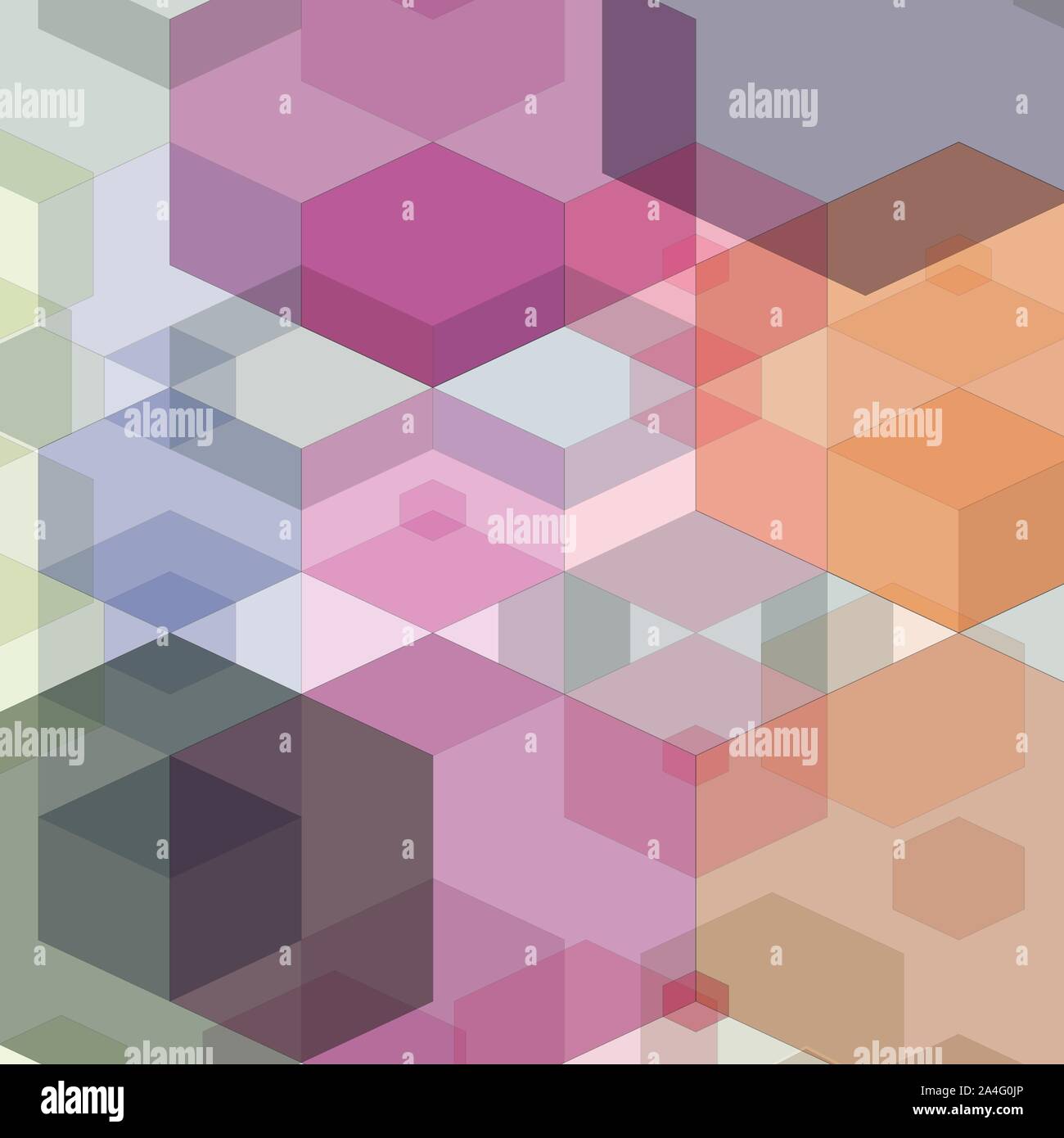 Abstract Hexagon Colorful Background. Vector Stock Vector Image & Art ...
