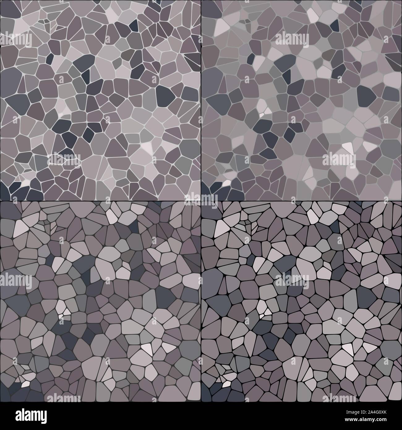 Set of gray pebbles. Vector layout - Vektorgrafik. abstract vec tor ...