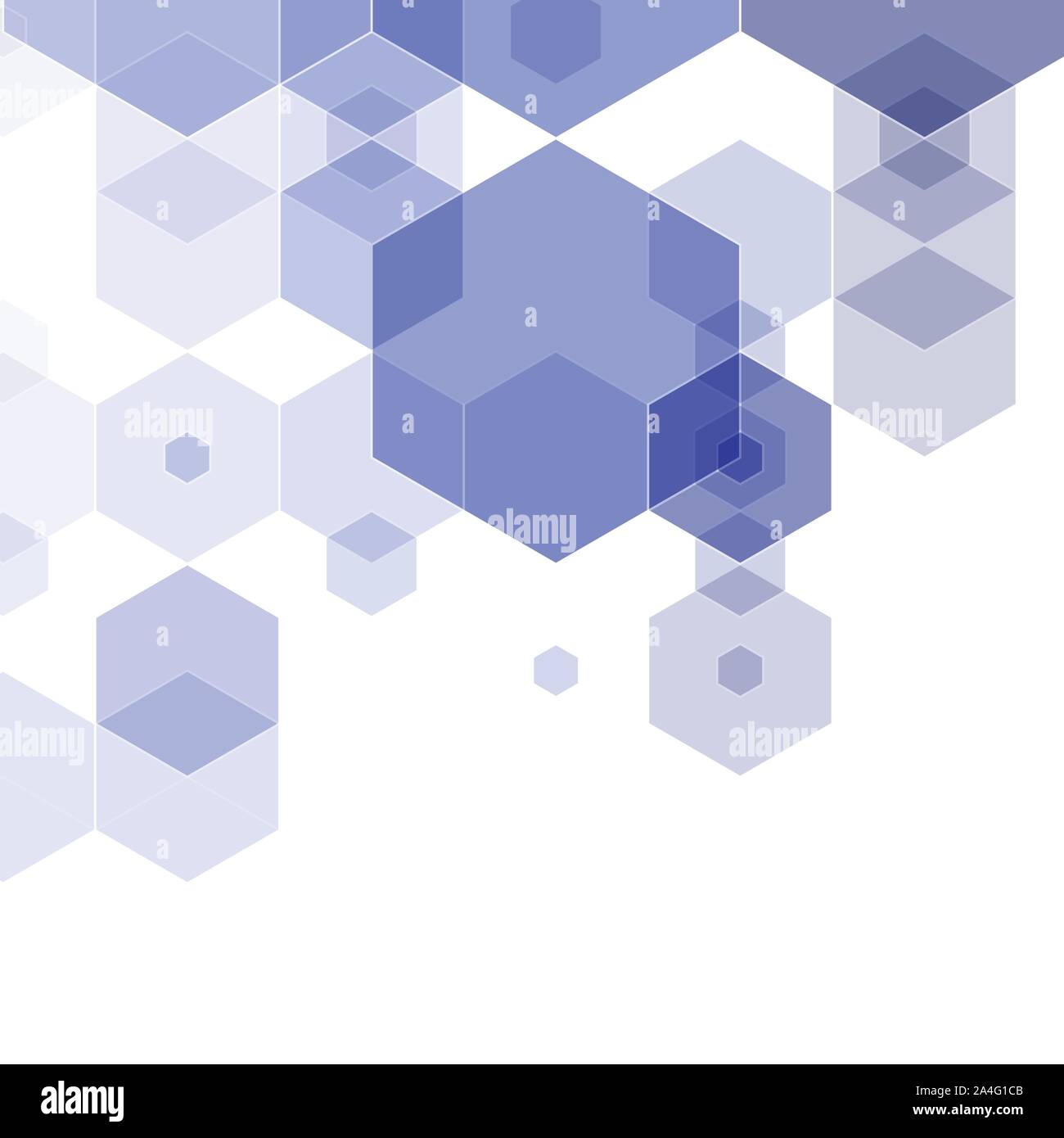 abstract hexagon background blue. eps 10 Stock Vector Image & Art - Alamy