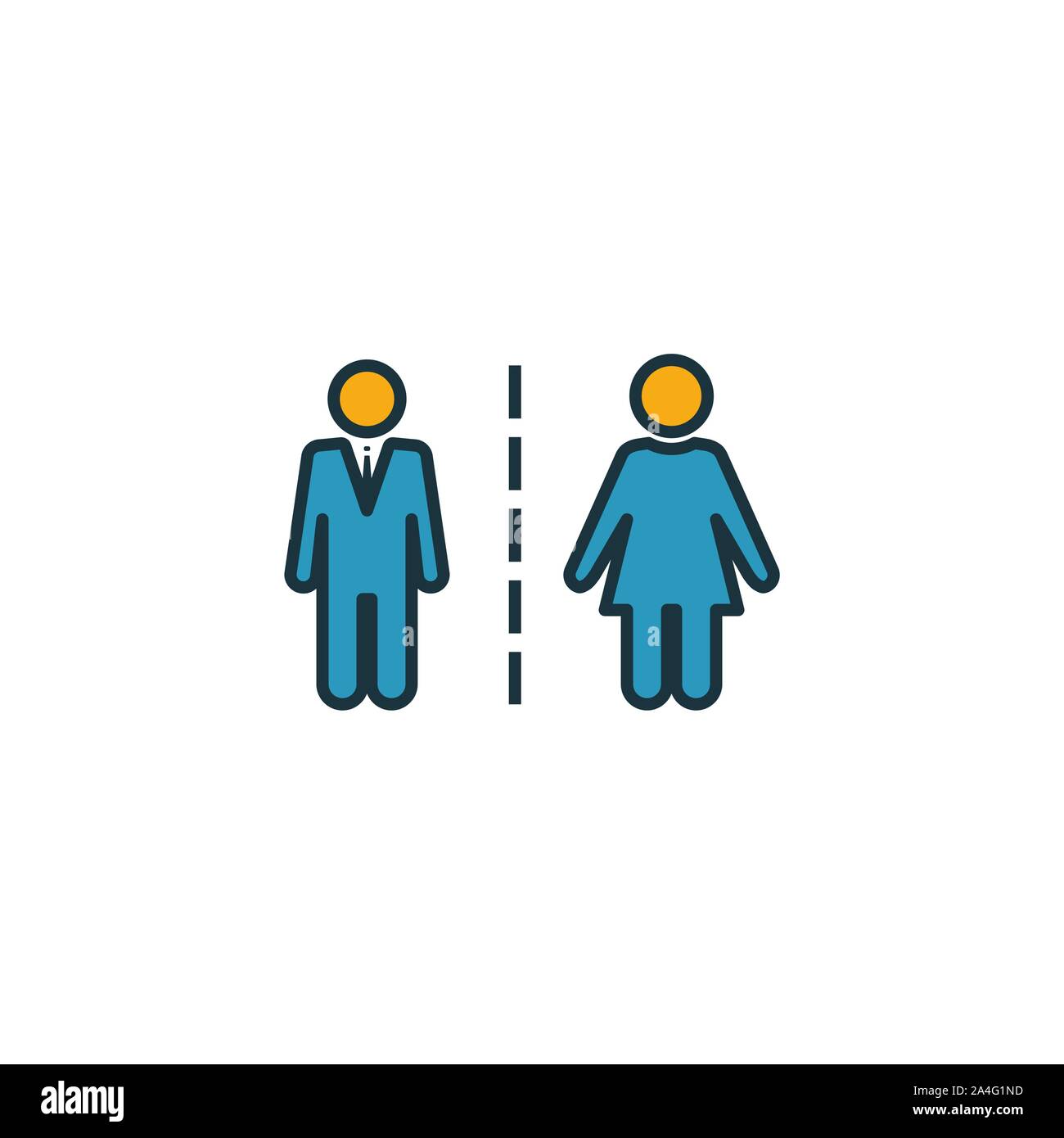 Restroom Sign icon set. Four elements in diferent styles from city ...