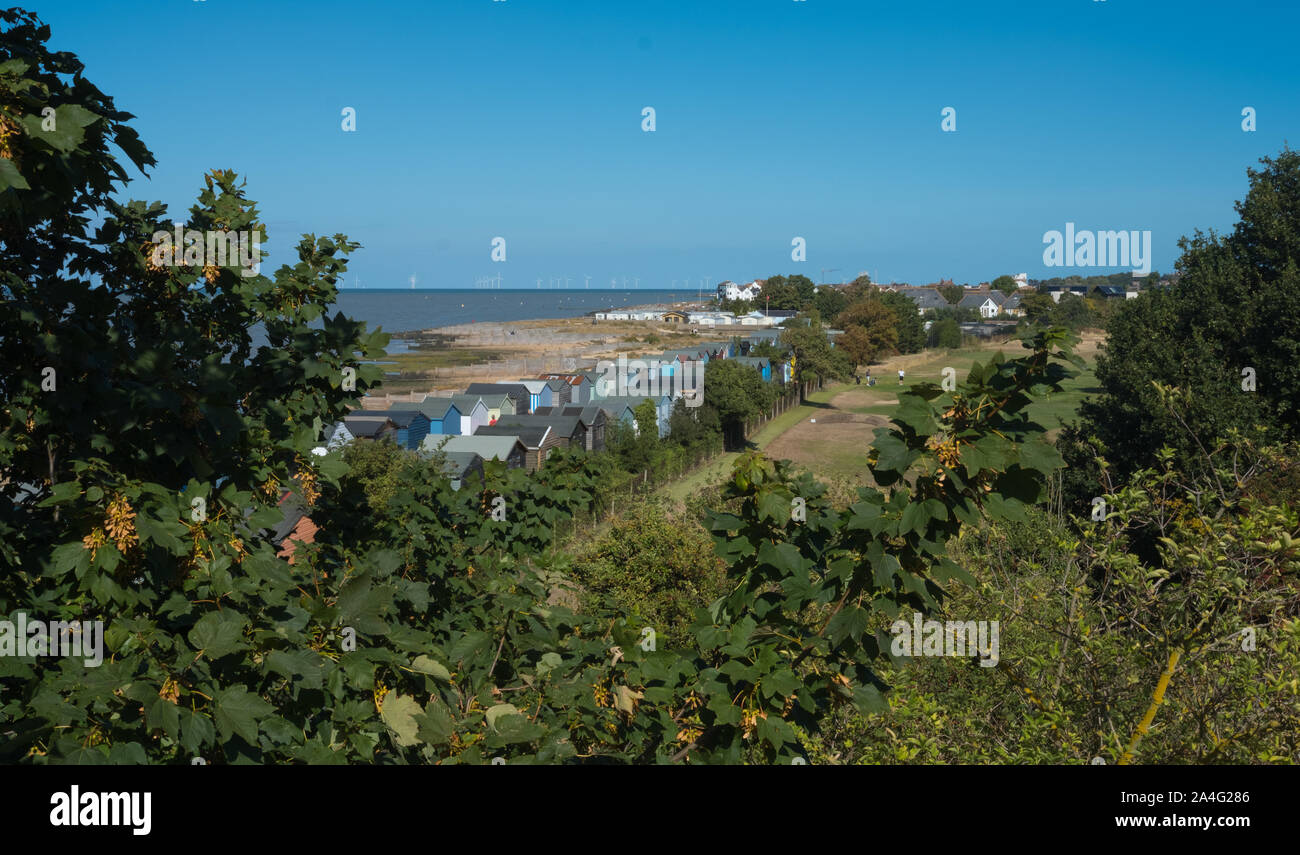 Looking out to sea over West Beach and Whitstable Seasalter Golf Club ...