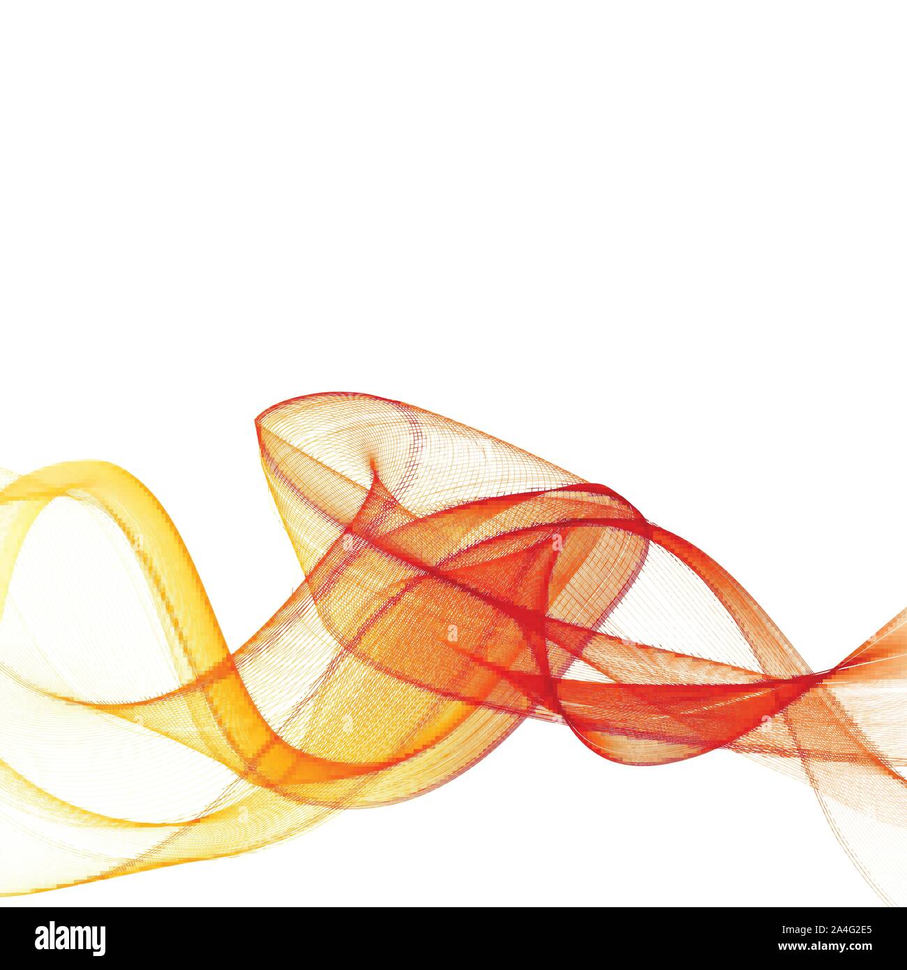 Yellow-golden wave. Abstract illustration. Vector Image Stock Vector ...