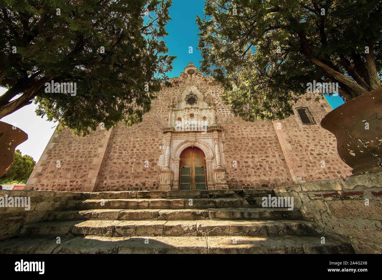 Alamos Sonora Mexico, Magical Town. facade of the Purísima Concepción ...