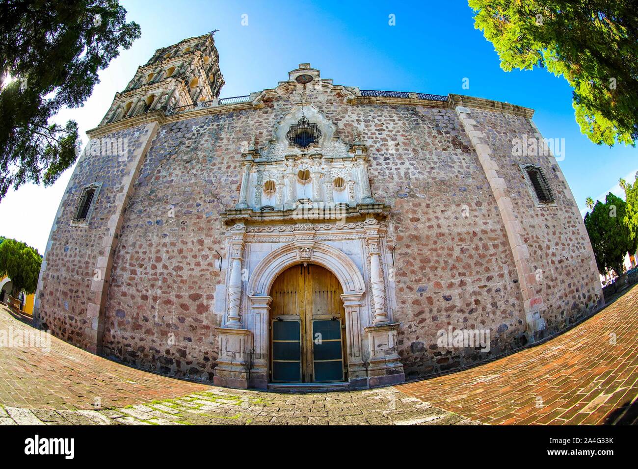 Alamos Sonora Mexico, Magical Town. facade of the Purísima Concepción ...