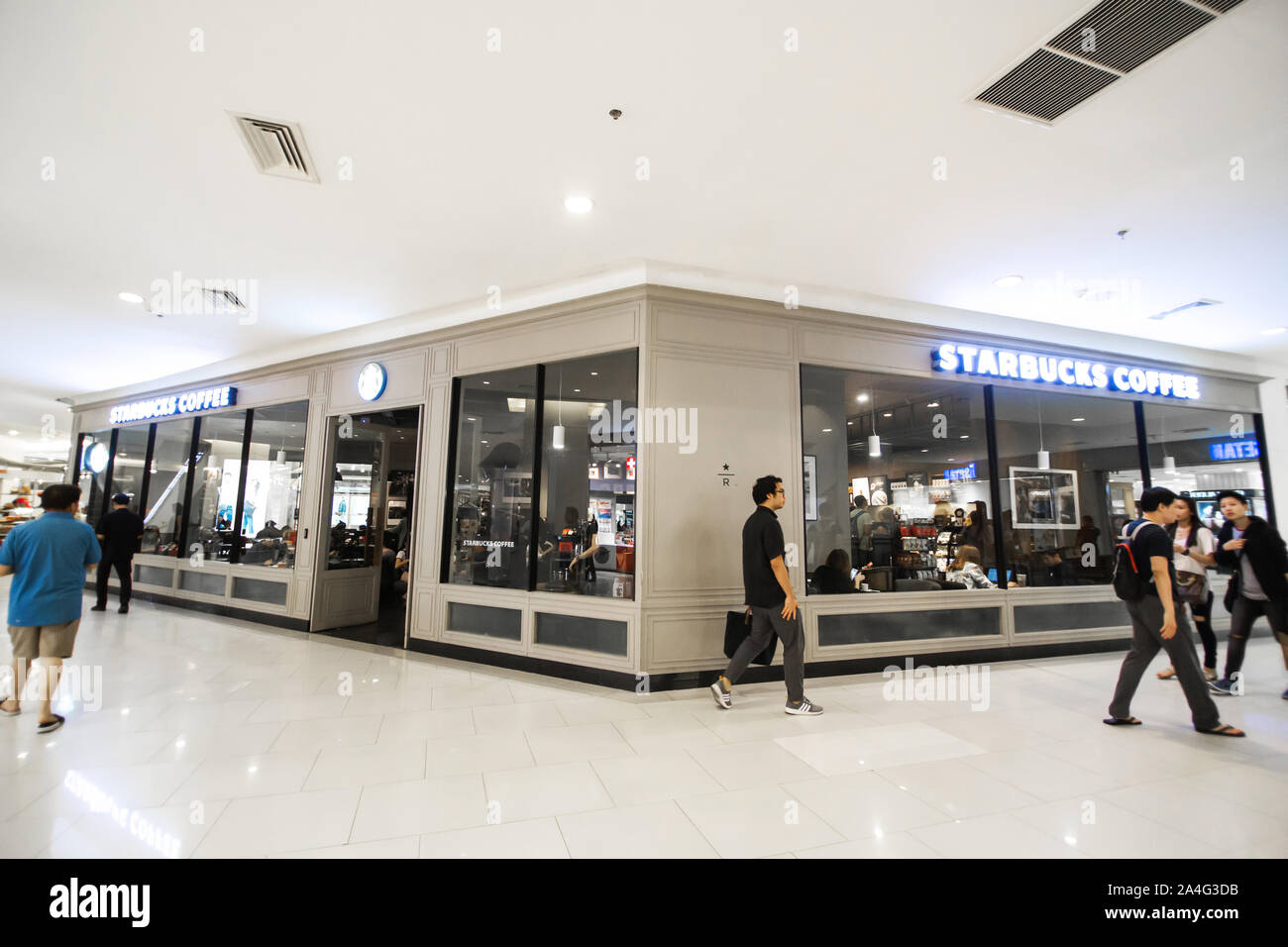 Starbucks coffee shop inside the mall Stock Photo - Alamy
