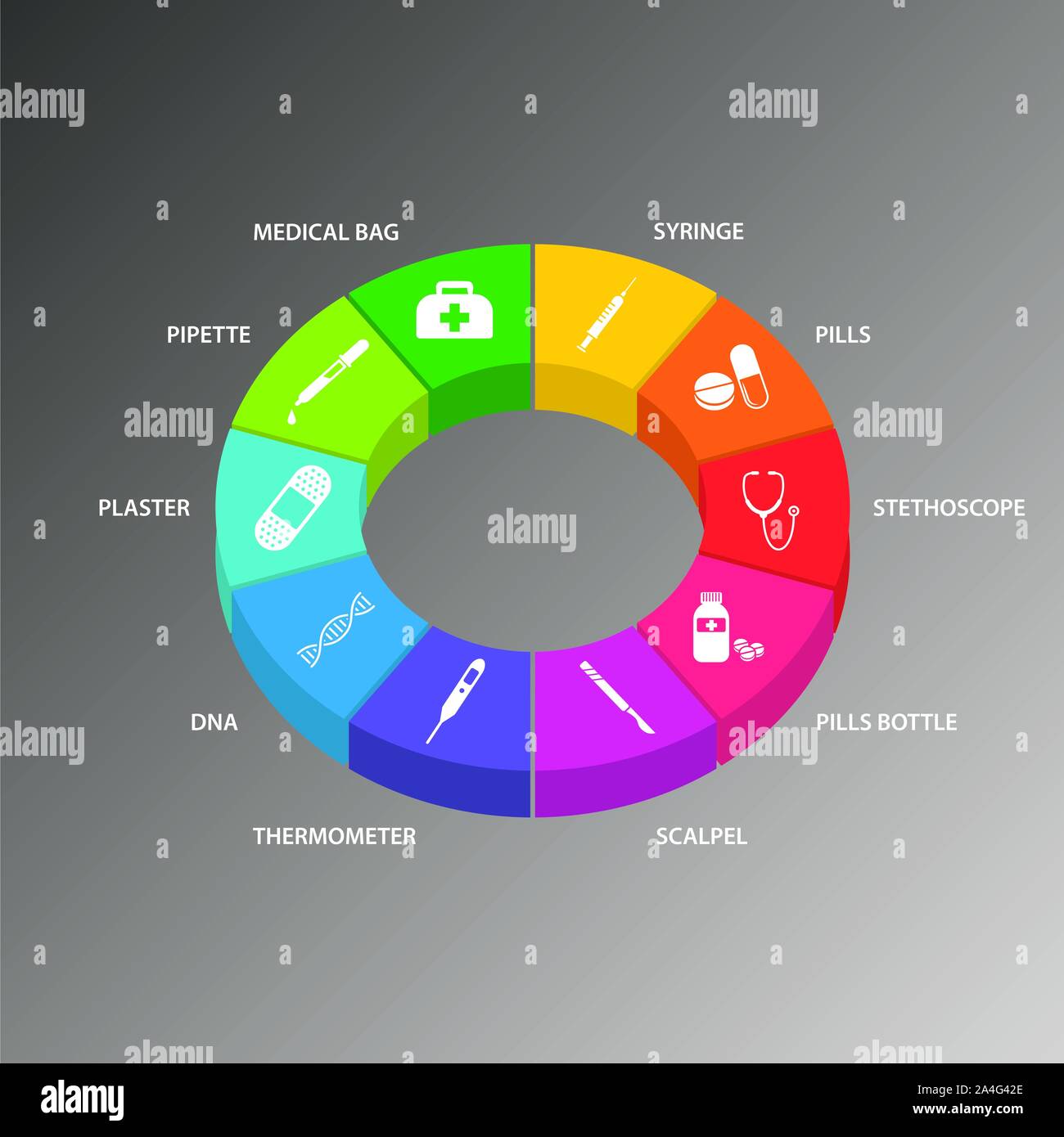 Medicine Infographics vector design. Timeline concept include medical ...