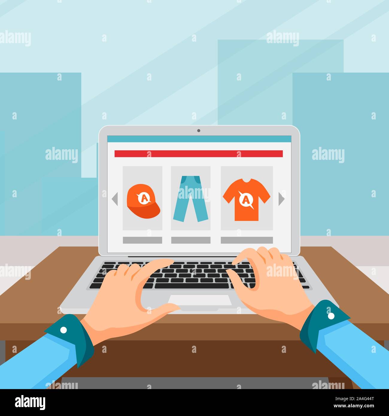 Choosing products Stock Vector Images - Alamy