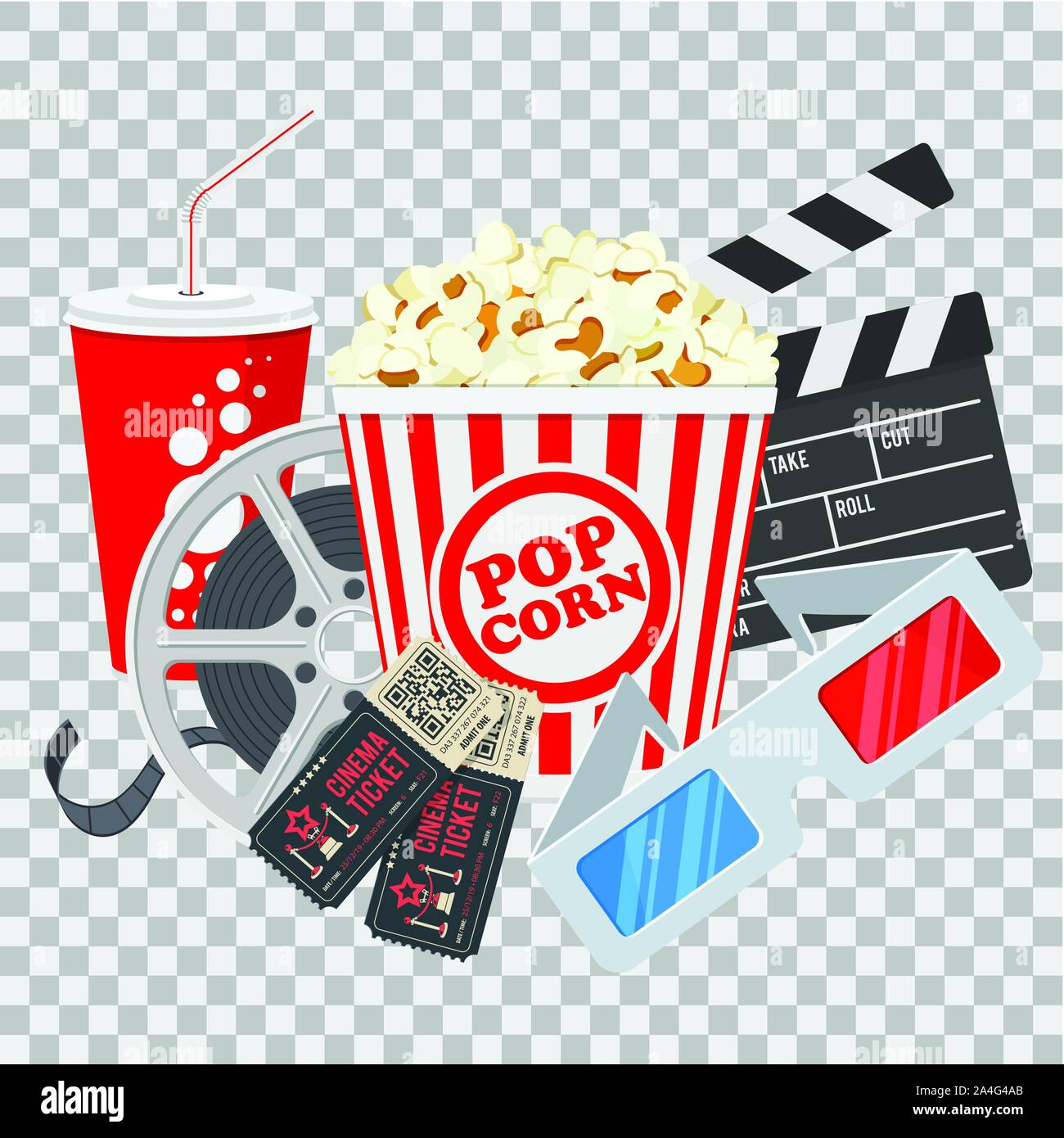 Cinema and Movie Banner Stock Vector Image & Art - Alamy