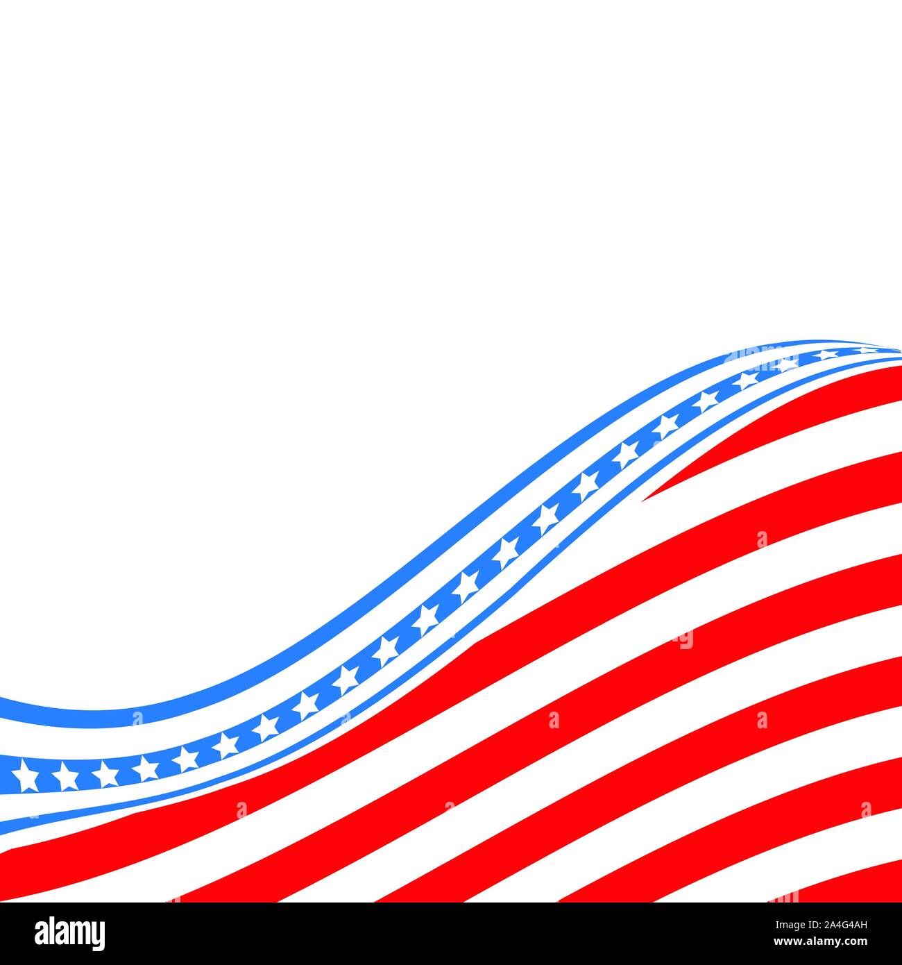 USA flag. United States flag background. Vector Stock Vector Image ...