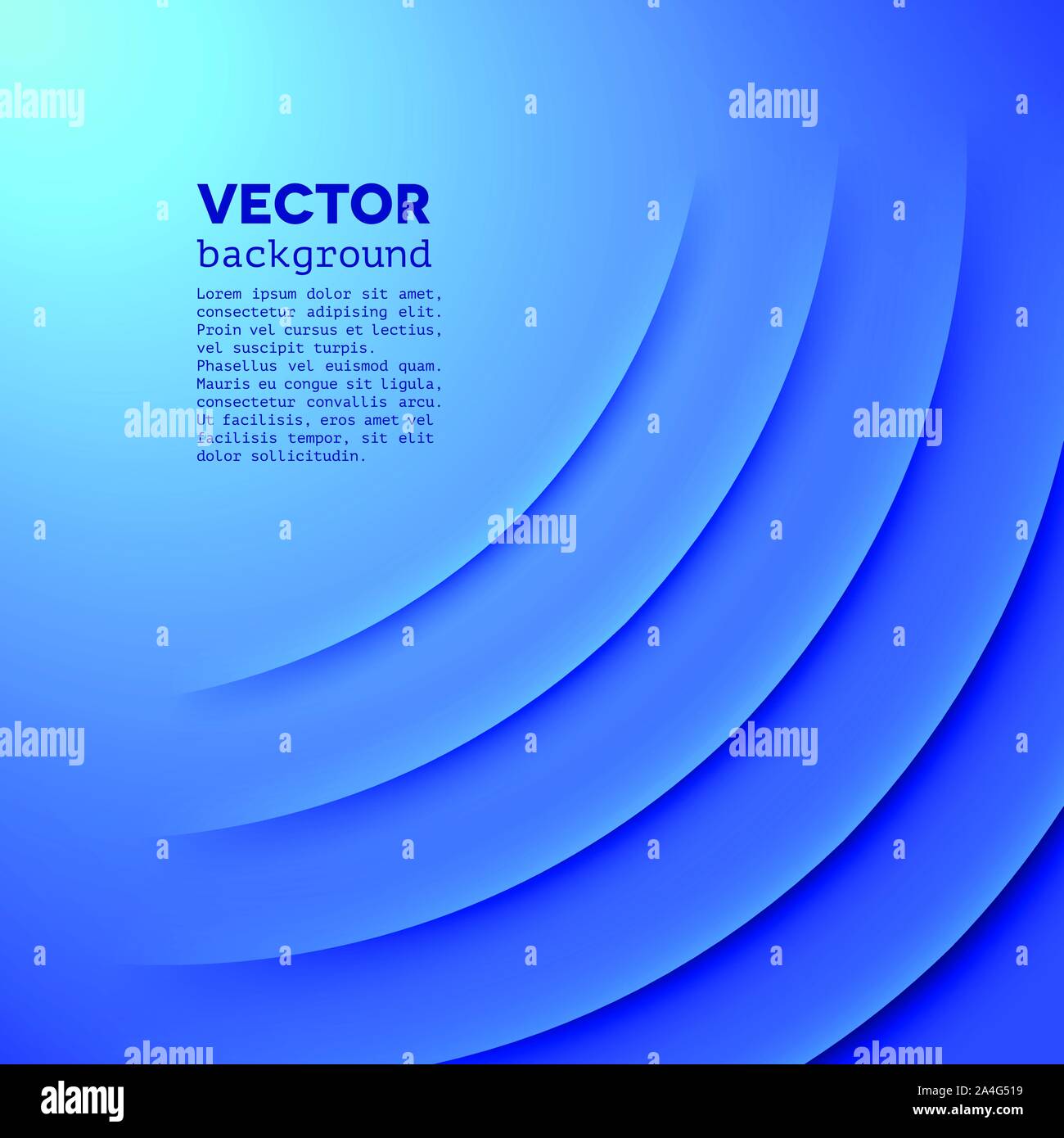 Abstract vector background with blue layers Stock Vector Image & Art ...