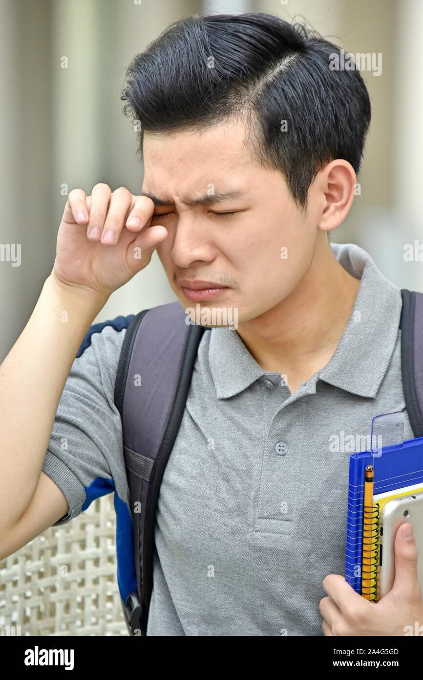 Tearful Asian Person Stock Photo - Alamy