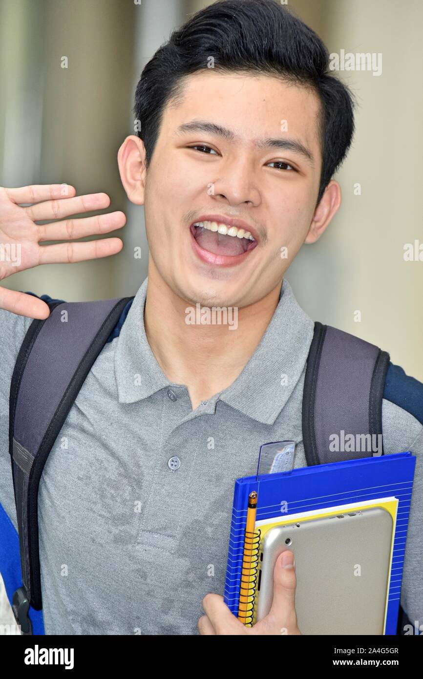Surprised male student hi-res stock photography and images - Alamy