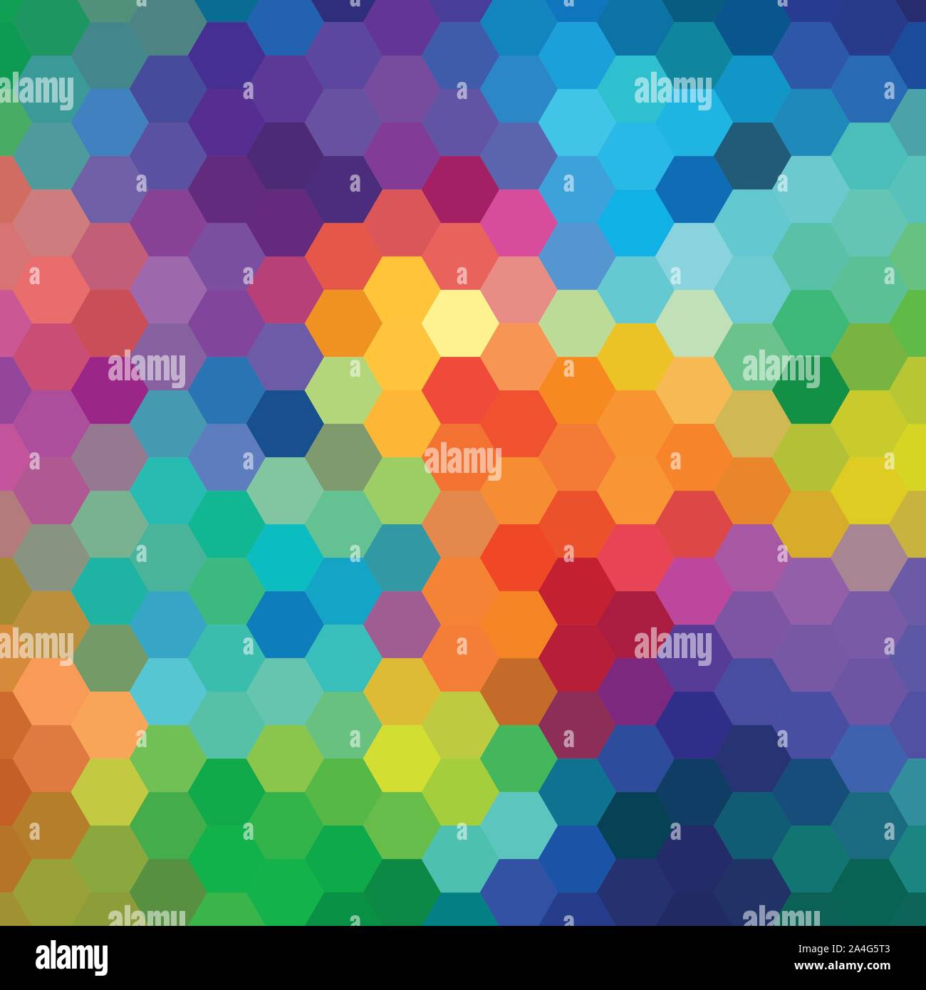Abstract Hexagon Colorful Background. Vector illustration Stock Vector Image & Art - Alamy