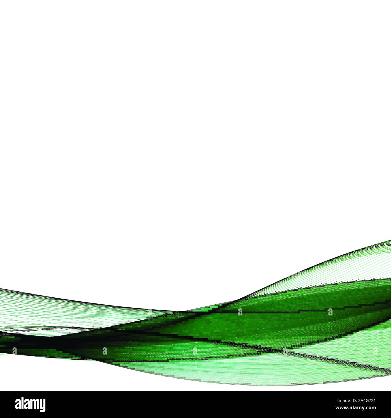 Green wave on white background.Abstract transparent wave background ...