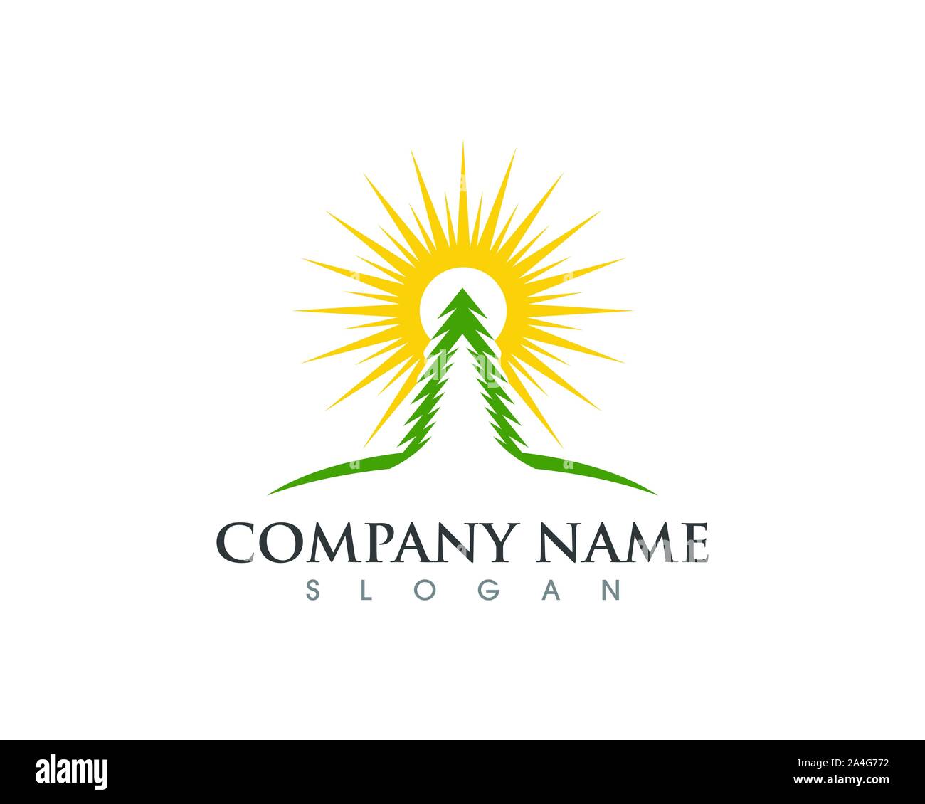 Cedar tree Logo template vector icon illustration design Stock Vector ...