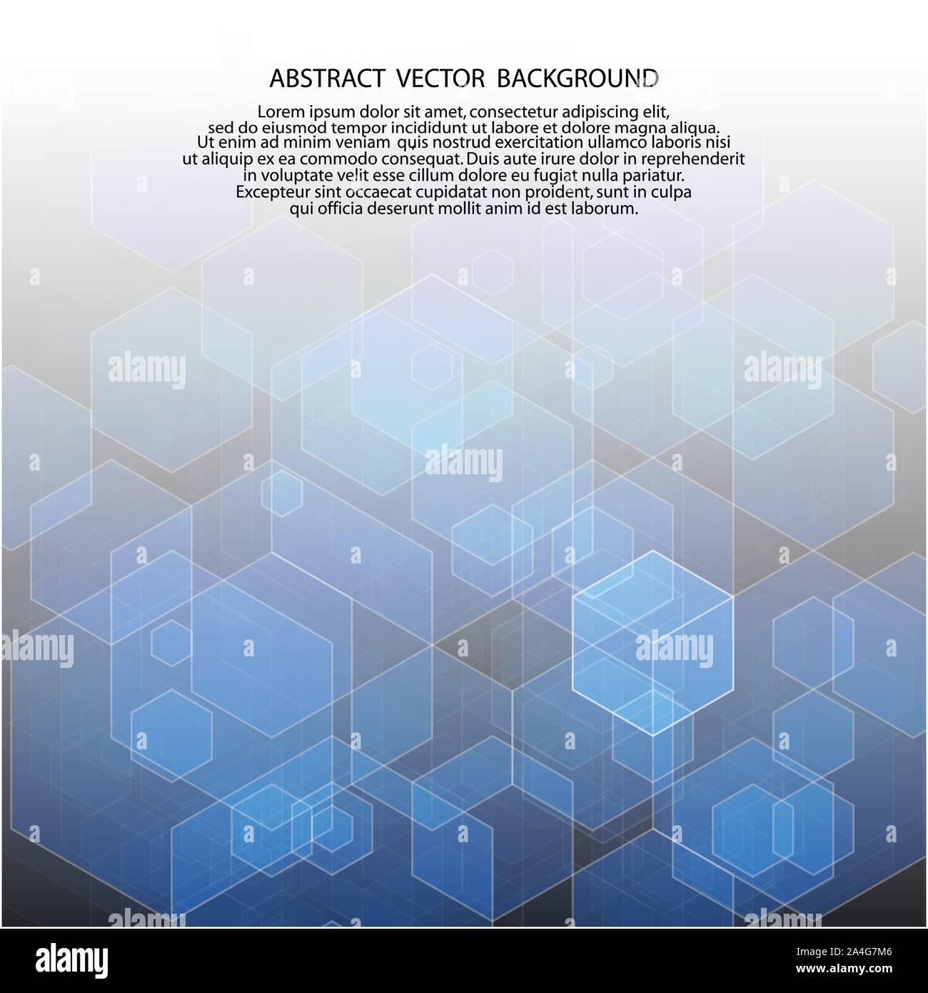 Vector tech polygonal blue Cut Out Stock Images & Pictures - Alamy