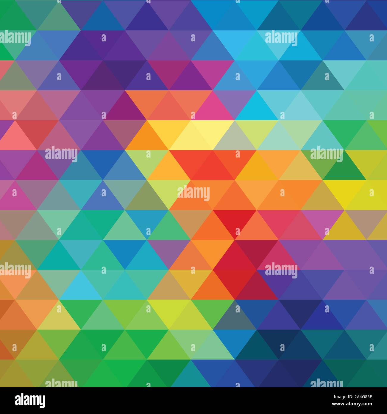 Abstract rainbow background consisting of colored triangles Stock ...